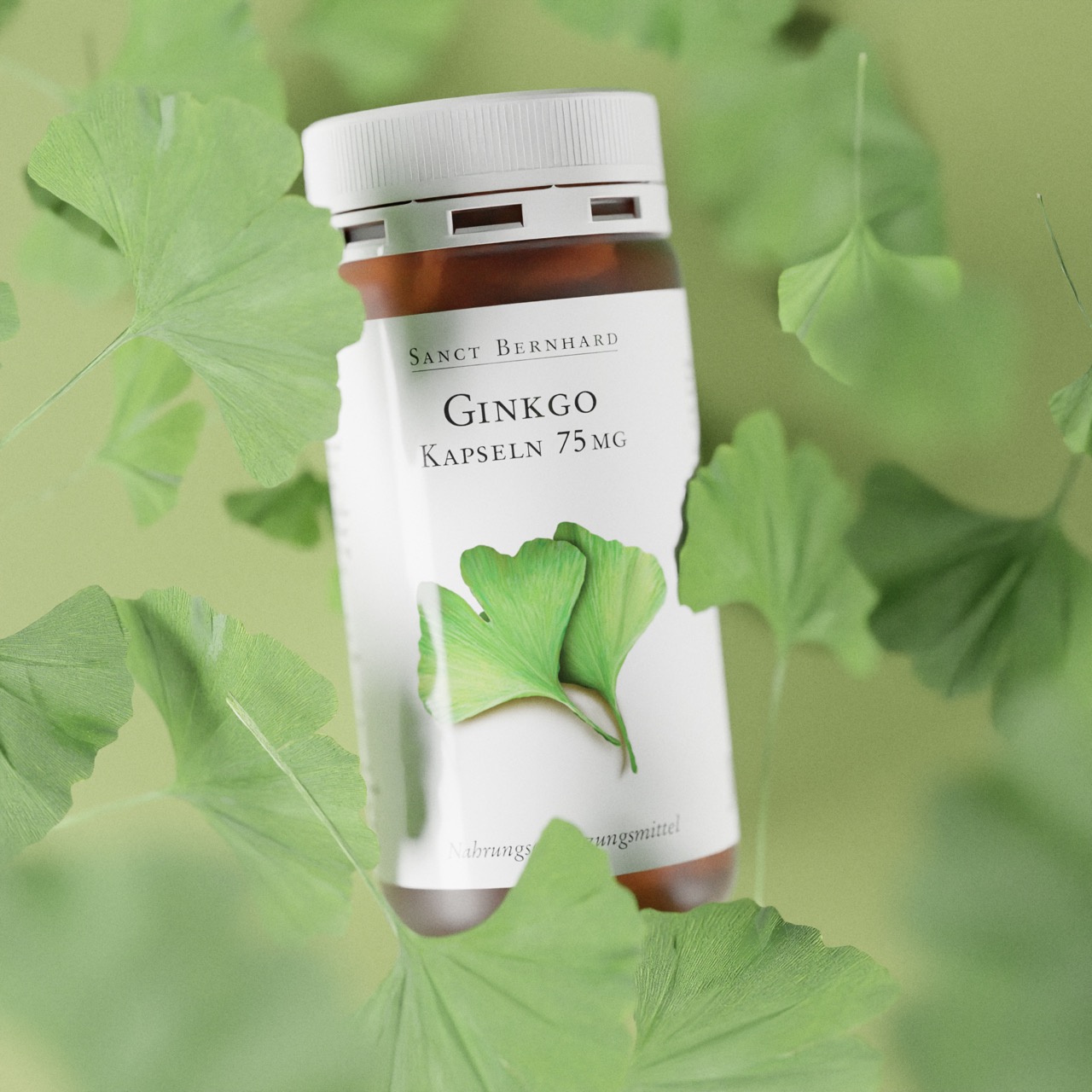 Ginkgo Capsules 75 mg » Buy securely online now | Sanct Bernhard