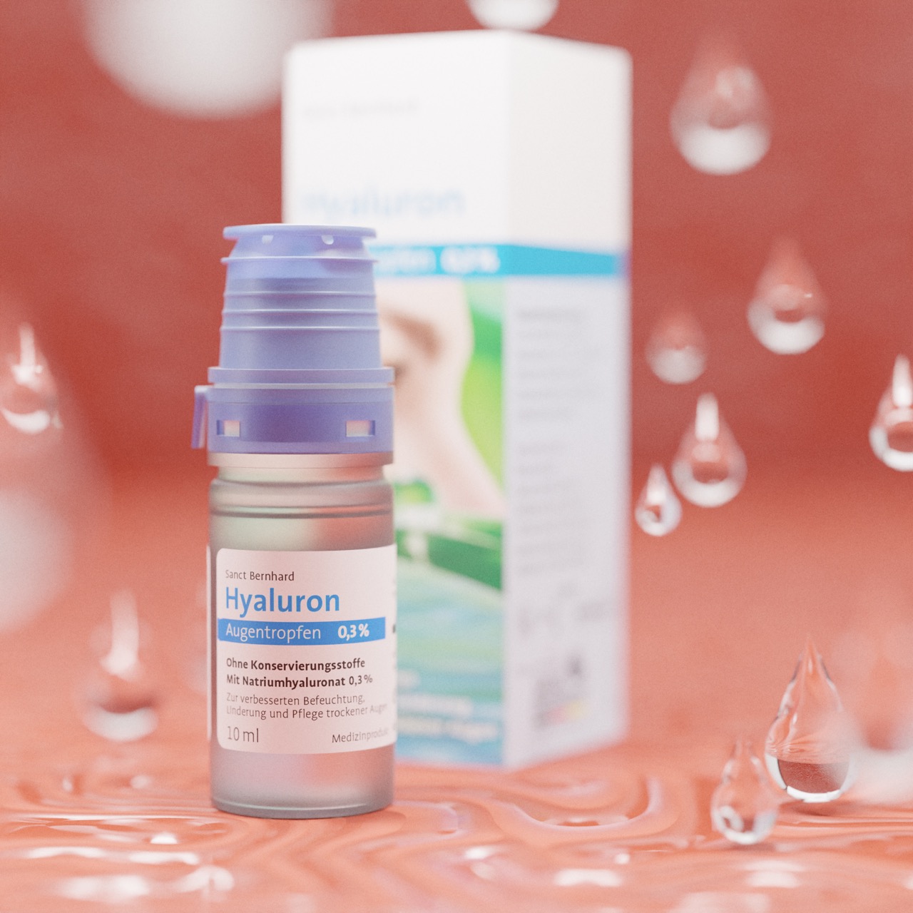 Hyaluron Eye Drops 0.3 % » Buy securely online now | Sanct Bernhard