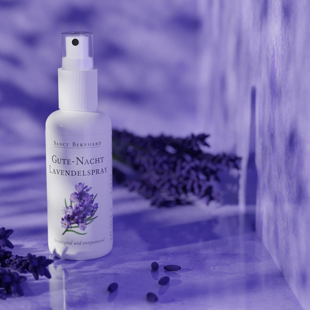 Good Night Lavender Spray » Buy securely online now | Sanct Bernhard