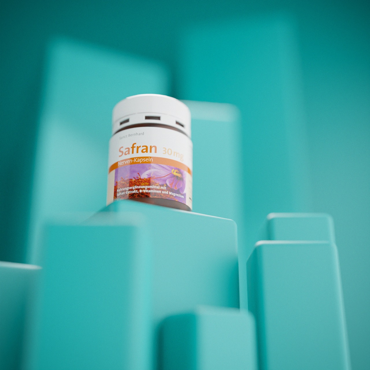 Saffron Nerve Capsules » Buy securely online now | Sanct Bernhard