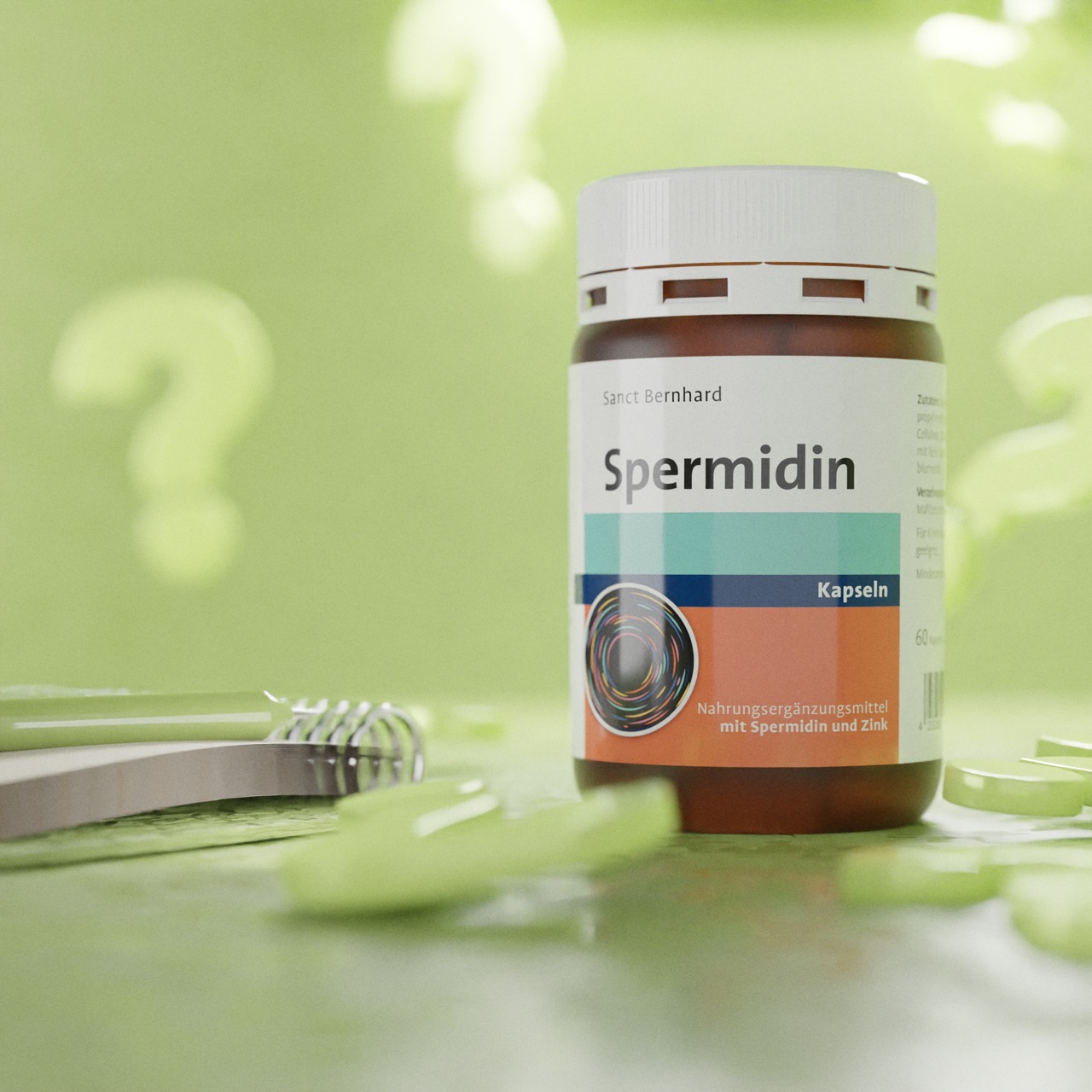 Spermidine Capsules » Buy securely online now | Sanct Bernhard