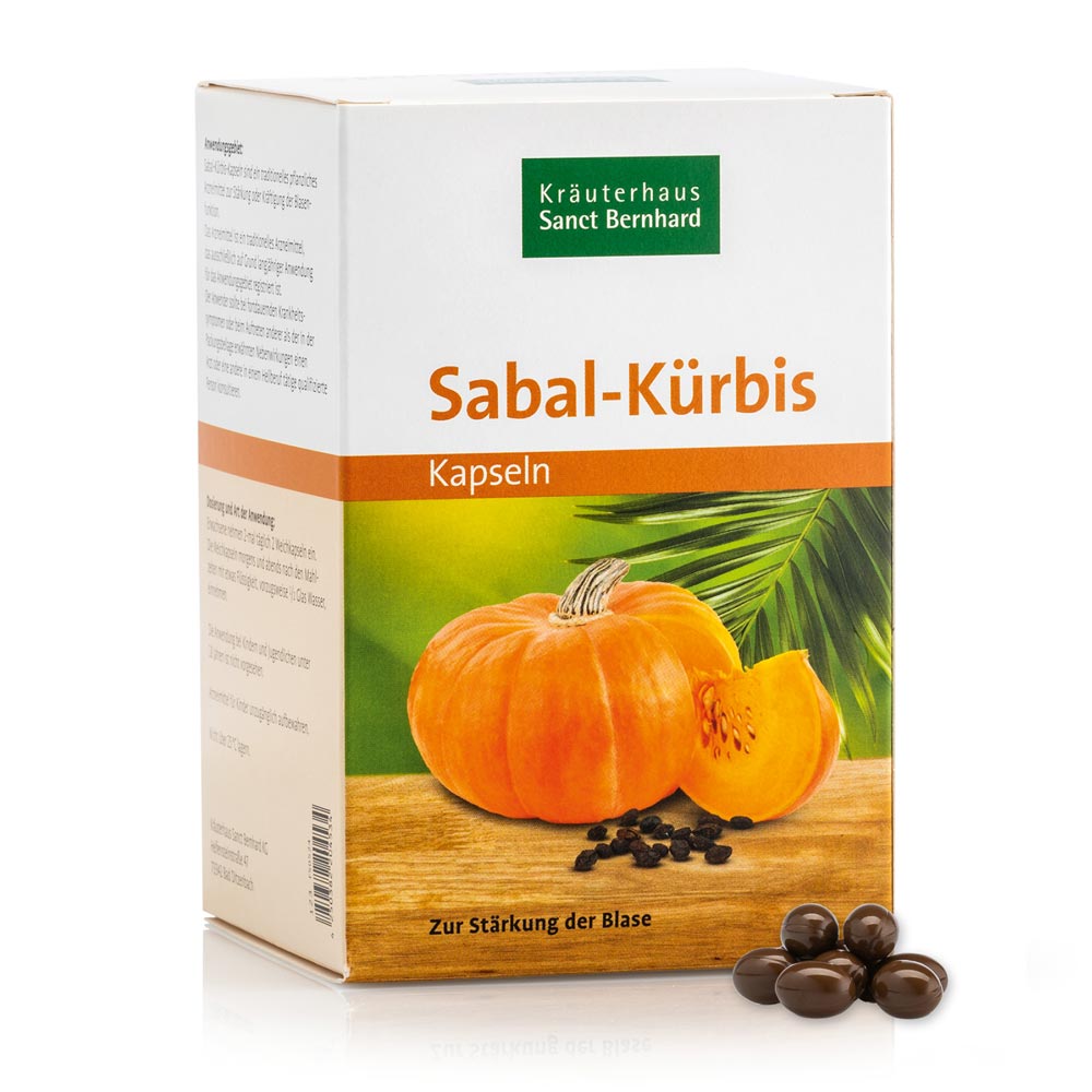 Sabal Pumpkin Capsules » Buy securely online now | Sanct Bernhard