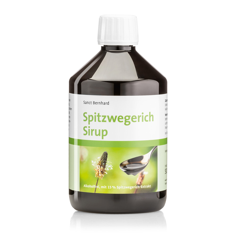Ribwort plant syrup » Buy securely online now | Sanct Bernhard