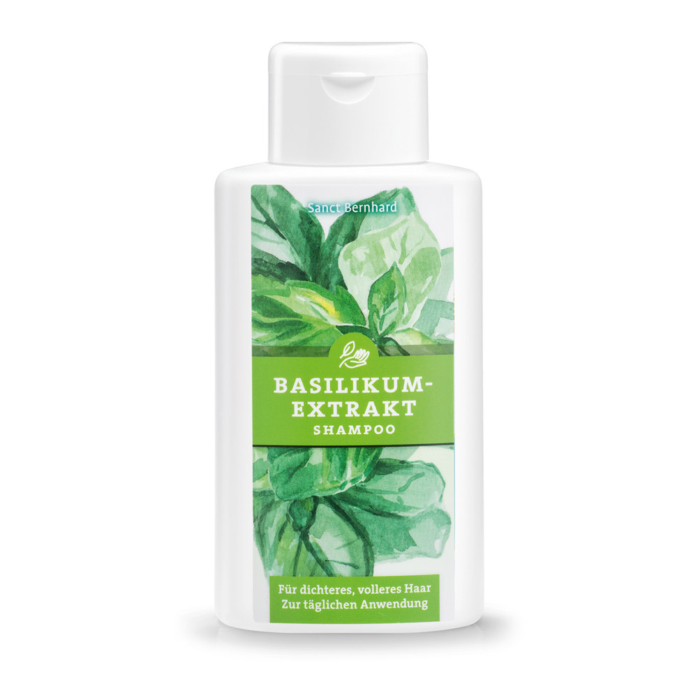 Basil extract shampoo » Buy securely online now | Sanct Bernhard