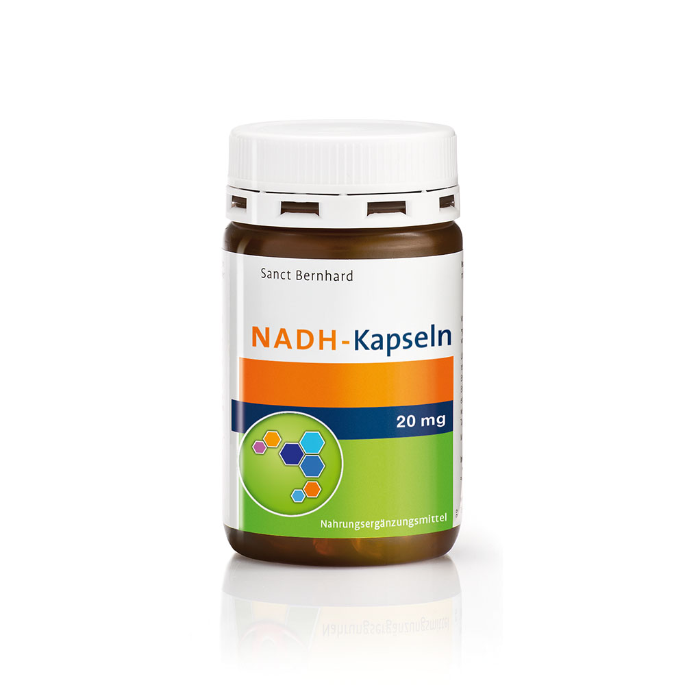NADH Capsules 20 mg » Buy securely online now | Sanct Bernhard