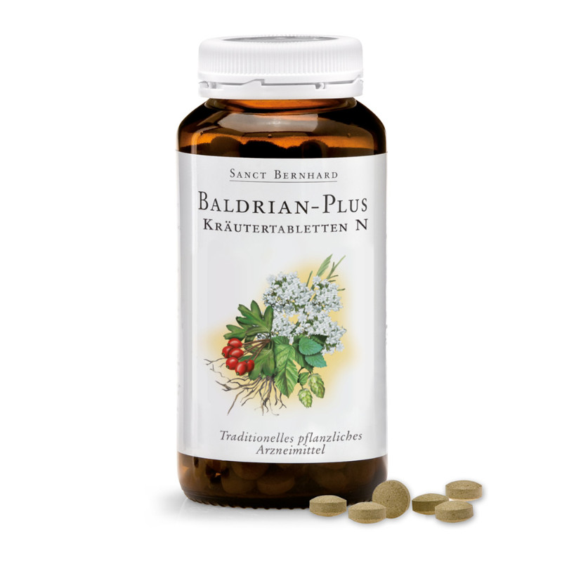 Valerian-Plus Herbal Tablets N » Buy securely online now | Sanct Bernhard