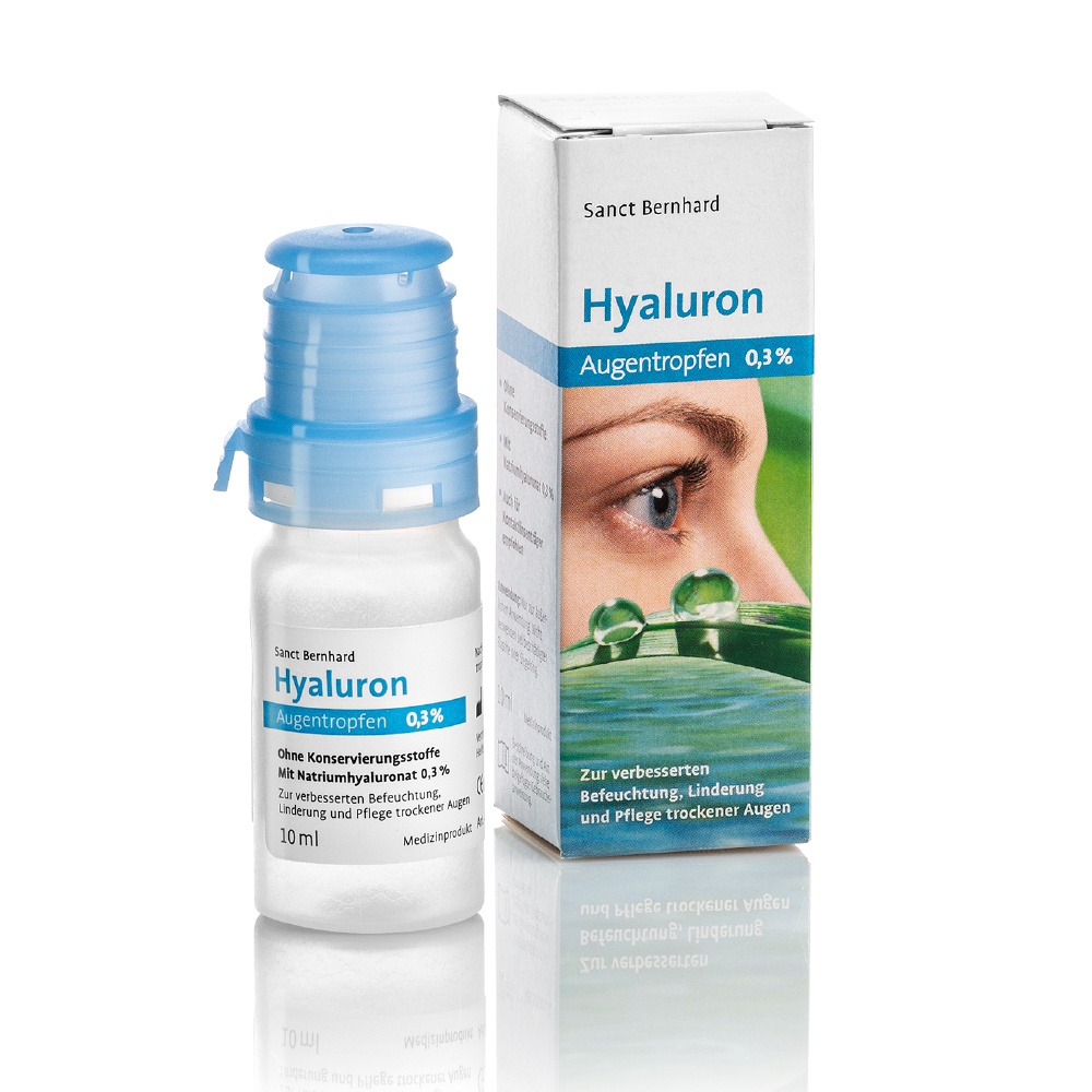 Hyaluron Eye Drops 0.3 % » Buy securely online now | Sanct Bernhard